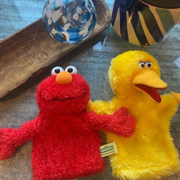 Bird | Vintage Muppet Sesame Street Big Bird Hand Puppet Applause Jim ...